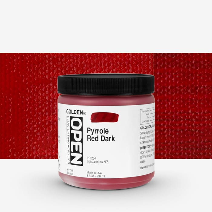 Golden Open 236ml Pyrrole Red Dark Viii | Jackson's Art