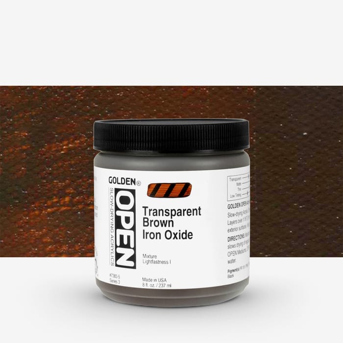 Golden Open 236ml Transparent Brown Iron Oxide Iii | Jackson's Art