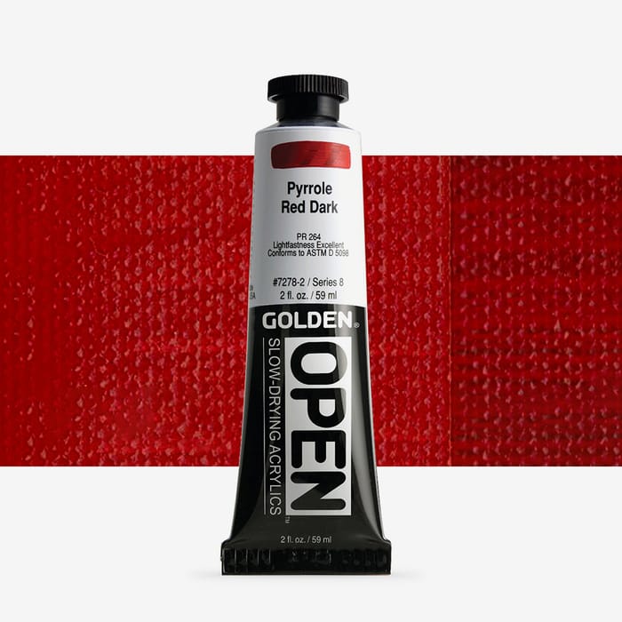 Golden Open 60ml Pyrrole Red Dark Viii | Jackson's Art