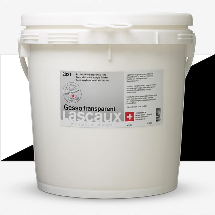Lascaux : Gesso : Transparent : 5ltr | Jackson's Art