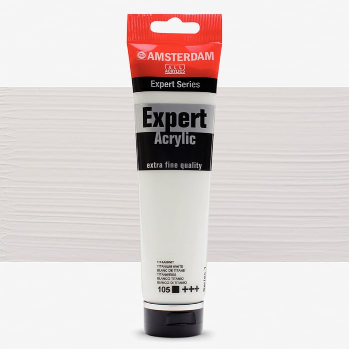 Talens : Amsterdam Expert Acrylic 150ml series 1 Titanium White ...