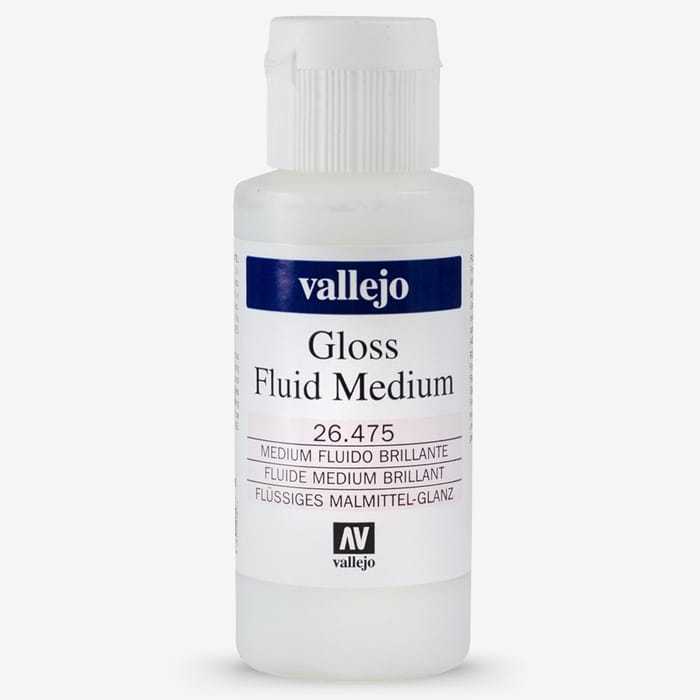Vallejo Acrylic Fluid Gloss Medium : 60ml | Jackson's Art