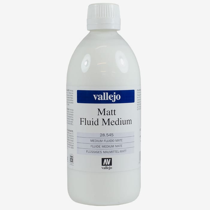 Vallejo Acrylic Fluid Matt Medium : 500ml | Jackson's Art