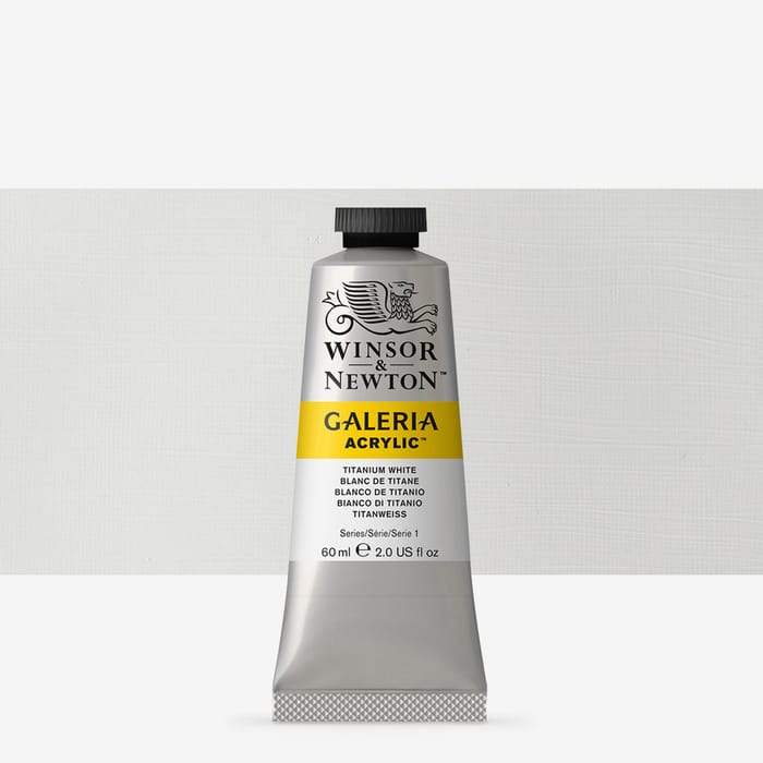 Winsor & Newton Galeria : Acrylic Paint : 60ml : Titanium White ...