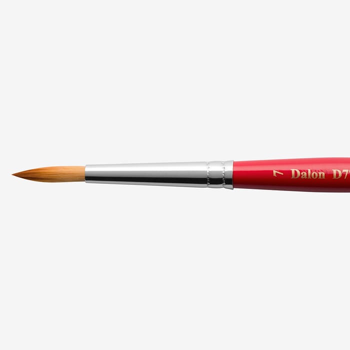 Daler Rowney Dalon Brush : Series D77 : Synthetic Round : Size 7 ...