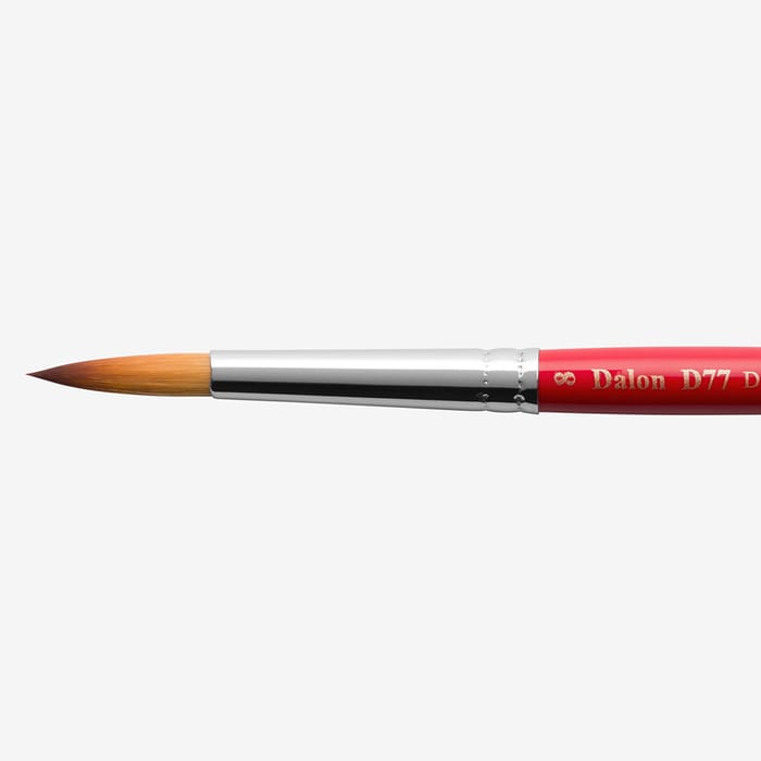 Daler Rowney Dalon Brush : Series D77 : Synthetic Round : Size 8 ...