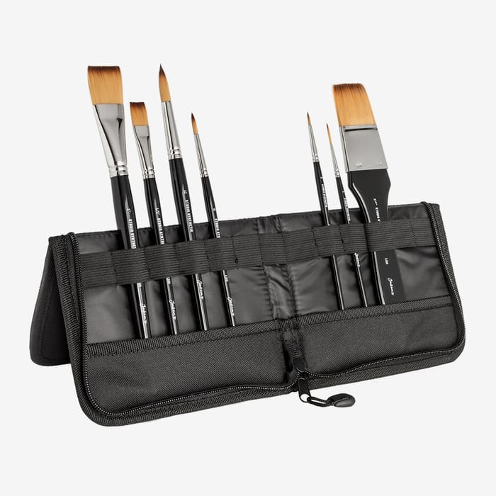 Jackson's : Studio Synthetic Brush Set : Small : Set Of 8 | Jackson's Art