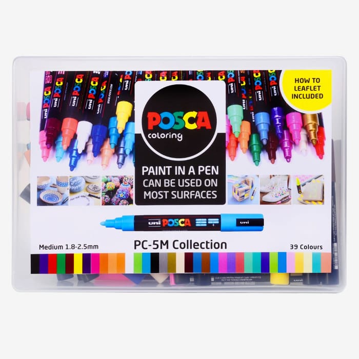 Posca Marker : Pc-5m : Medium Bullet Tip : 1.8 - 2.5mm : Assorted ...