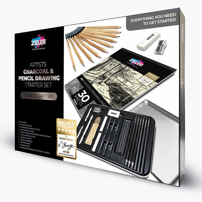 charcoal drawing set