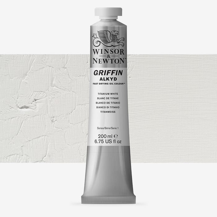 Griffin Alkyd Oil Paint : 200ml : Titanium White | Jackson's Art