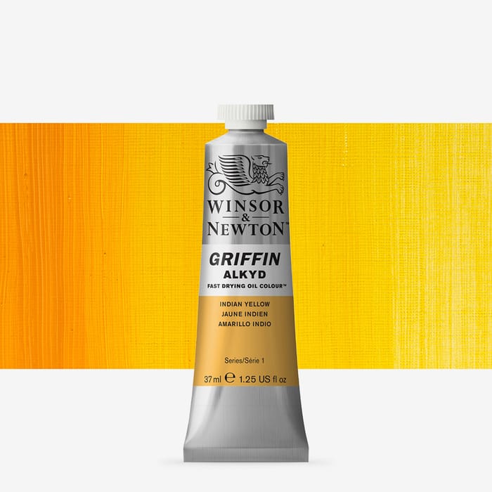 Griffin Alkyd Oil Paint : 37ml :Indian Yellow | Jackson's Art