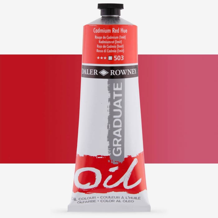 Daler Rowney : Graduate Oil Paint : 200ml : Cadmium Red Hue | Jackson's Art