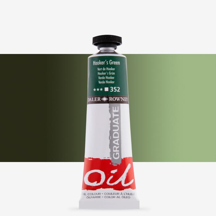 Daler Rowney : Graduate Oil Paint : 38ml : Hookers Green | Jackson's Art