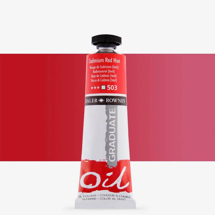 Daler Rowney : Graduate Oil Paint : 38ml : Cadmium Red Hue | Jackson's Art