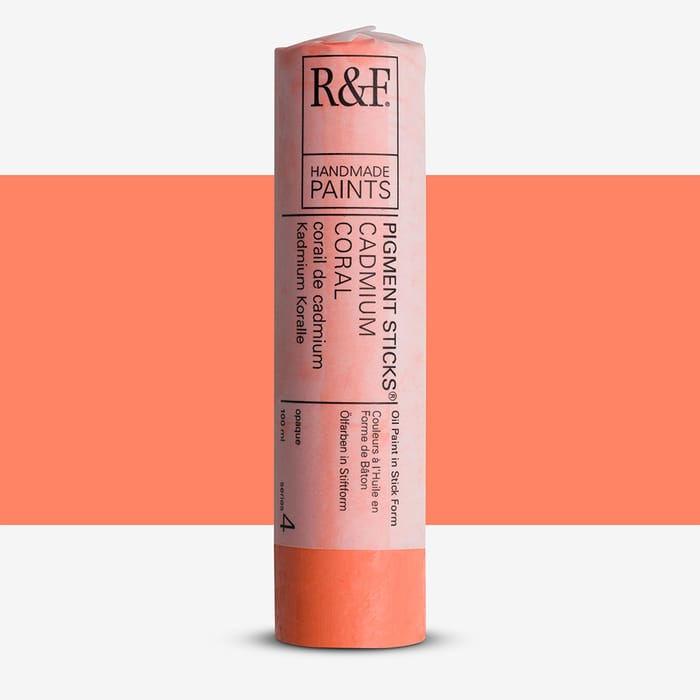 R&F : Pigment Stick (Oil Paint Bar) : 100ml : Cadmium Coral IV ...
