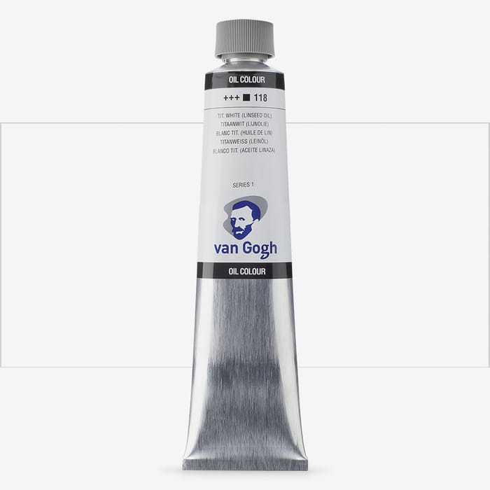 Talens : Van Gogh Oil Colour 200ml : Titanium White-Lins. S1 | Jackson ...