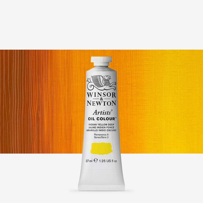 Winsor & Newton : Artists Oil Paint : 37ml Tube : Indian Yellow Deep ...