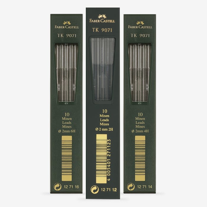 Faber-Castell 2mm Graphite Leads - For 9071 / 9400 | Jackson's Art