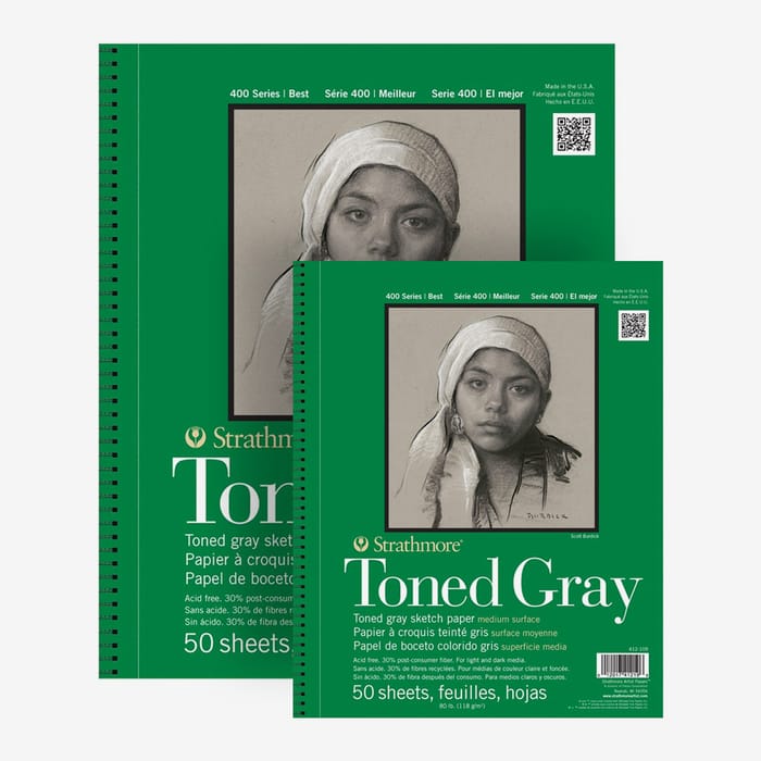 Strathmore 400 Series Toned Grey Sketch Paper Pads Wire Bound | Jackson ...