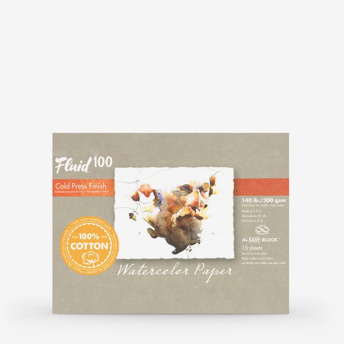 Global : Fluid 100 Easy Block : Watercolor Paper : 300gsm : 12x16in ...