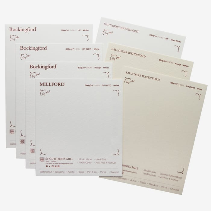 watercolour paper samples