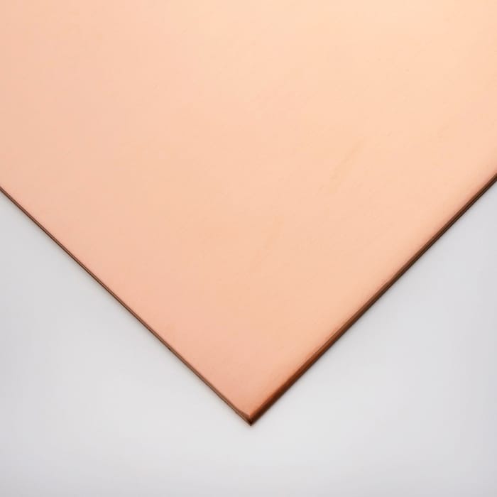 brushed copper plate