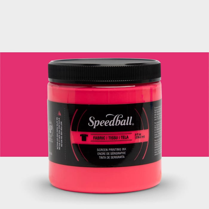 Speedball : Fluorescent Fabric Screen Printing Ink : 8oz : Hot Pink ...