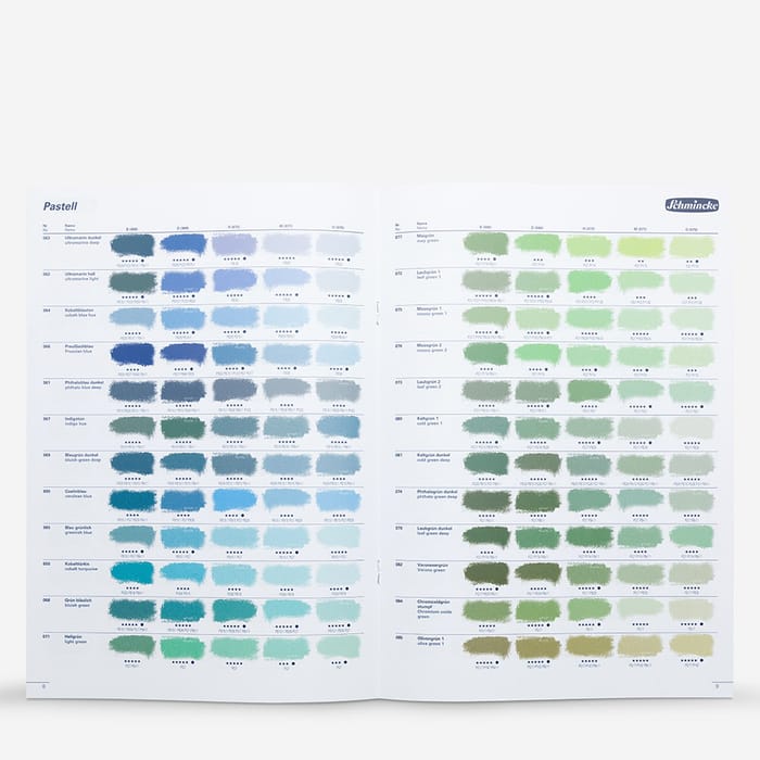 pastel colour chart