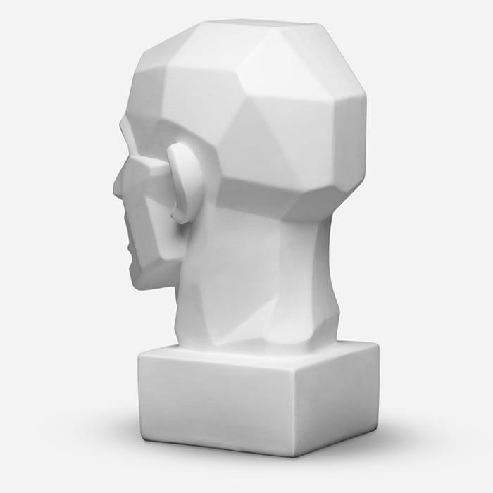 plaster head for drawing