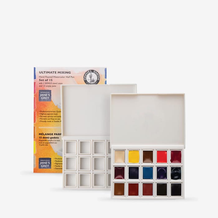 Daniel Smith : Watercolor Paint : Half Pan : Ultimate Mixing Set of 15 ...