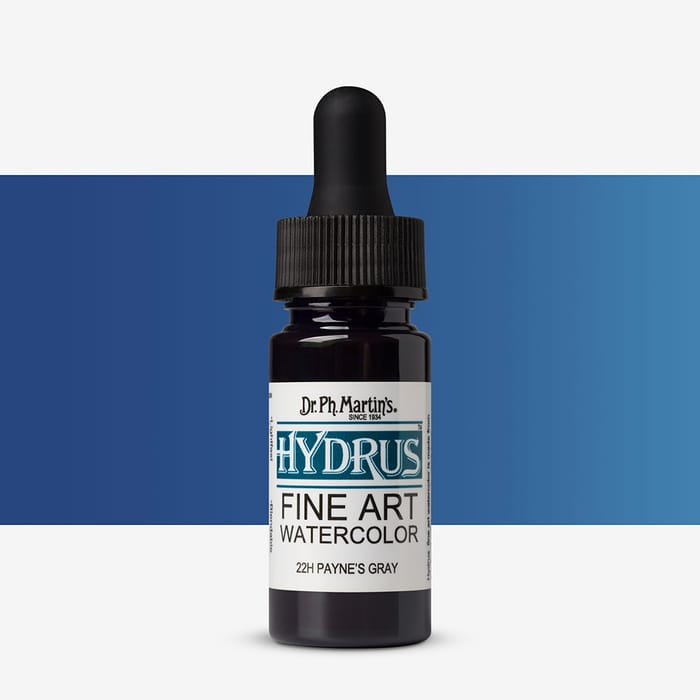 Dr. Ph. Martin's : Hydrus Liquid Watercolor Paint : 15ml : Payne's Grey ...