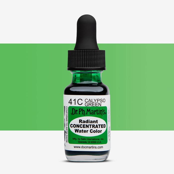 Dr. Ph. Martin's : Radiant Watercolor Paint : Dye : 15ml : Calypso ...