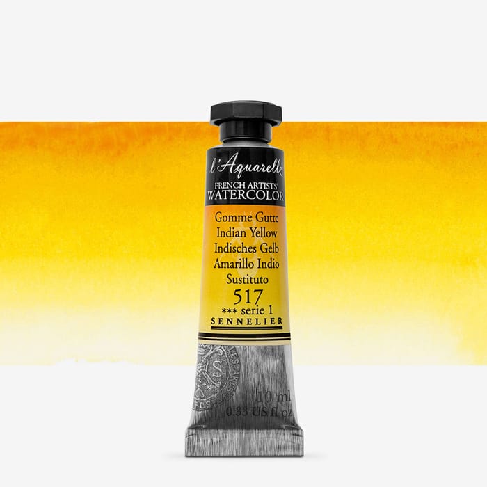 Sennelier : Watercolor Paint : 10ml :Indian Yellow | Jackson's Art