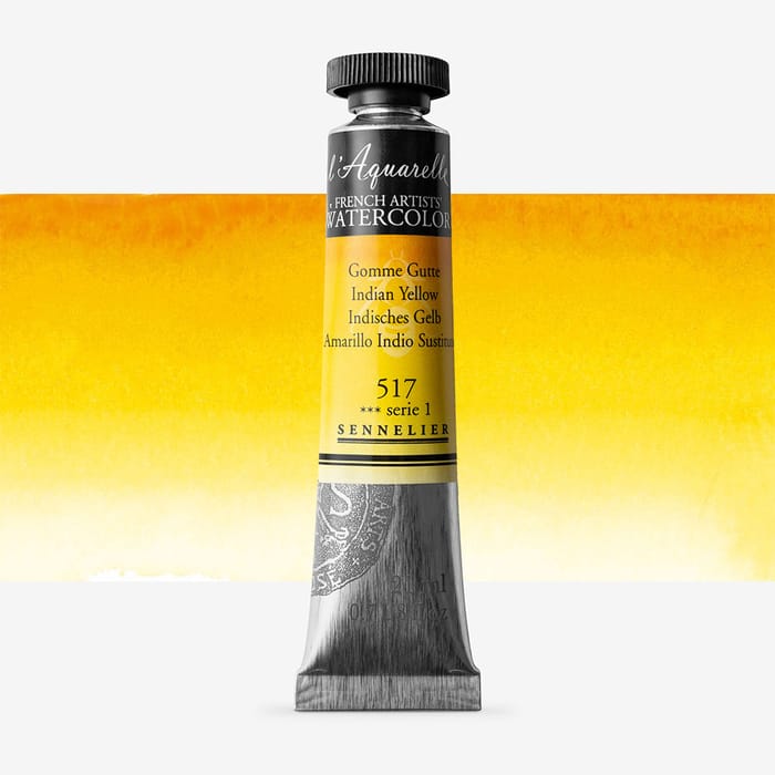 Sennelier : Watercolor Paint : 21ml :Indian Yellow | Jackson's Art