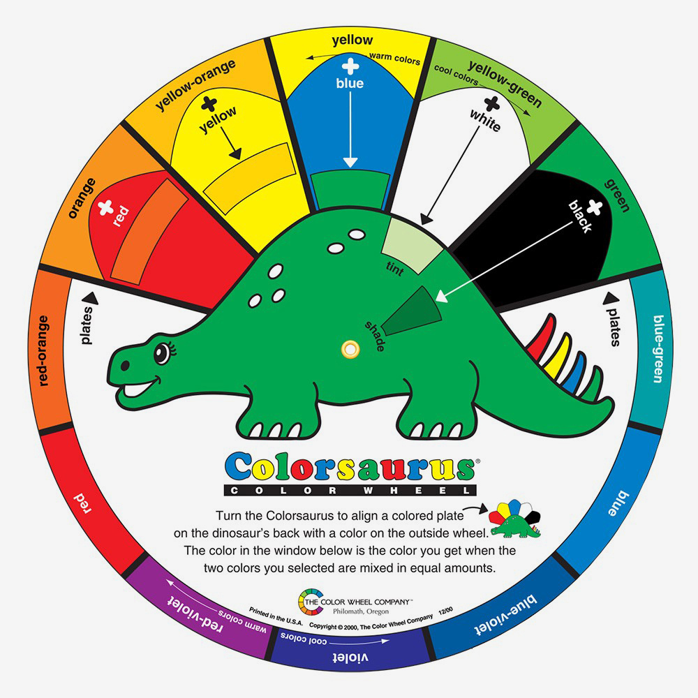 Color Wheel Company : Colorsaurus - Childrens Color Wheel | Jackson's Art