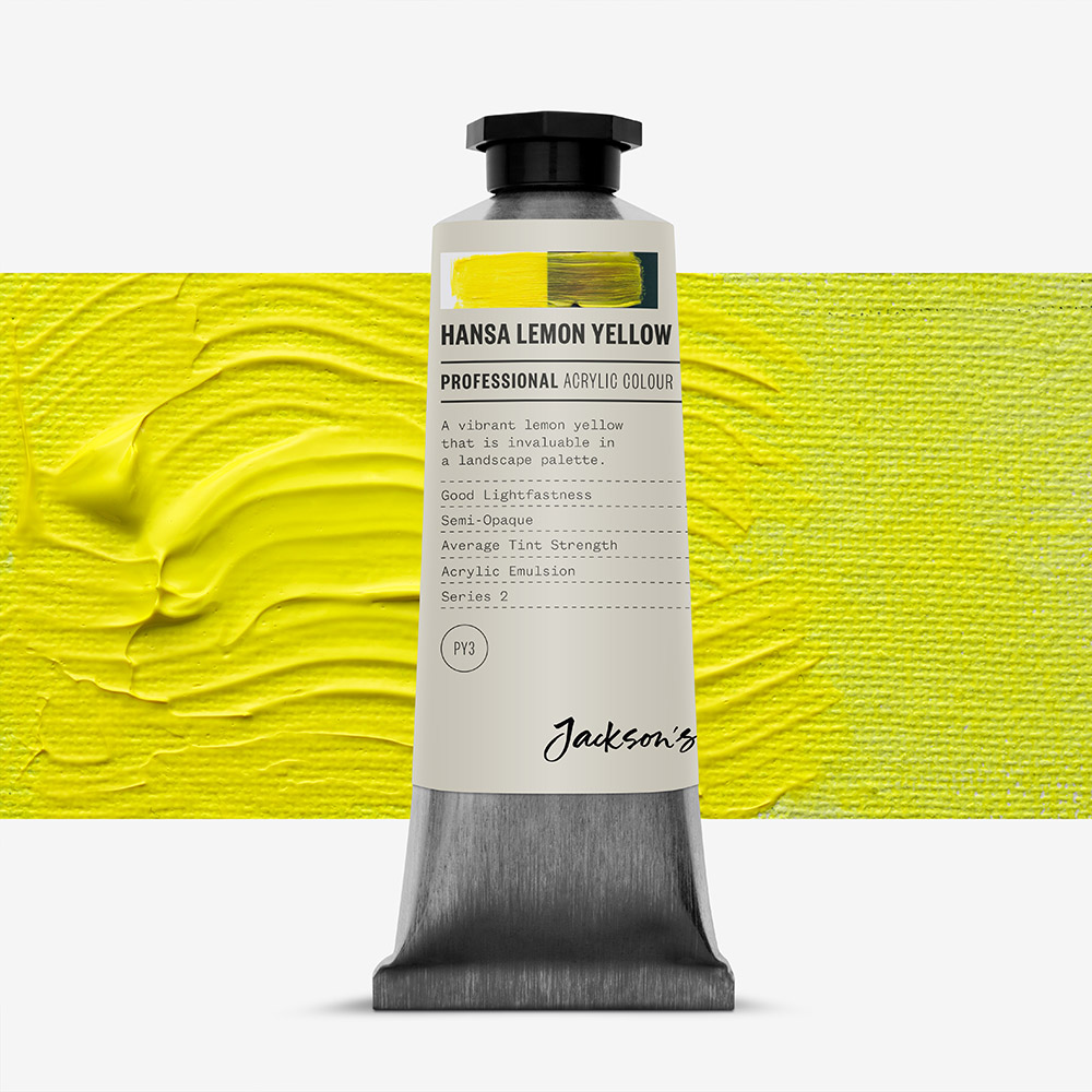Jackson's : Professional Acrylic Paint : 60ml : Hansa Lemon Yellow ...