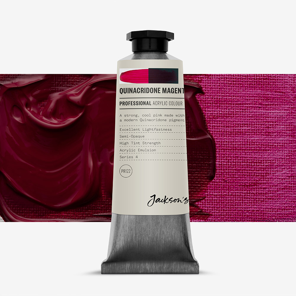Jackson's : Professional Acrylic Paint : 60ml : Quinacridone Magenta ...