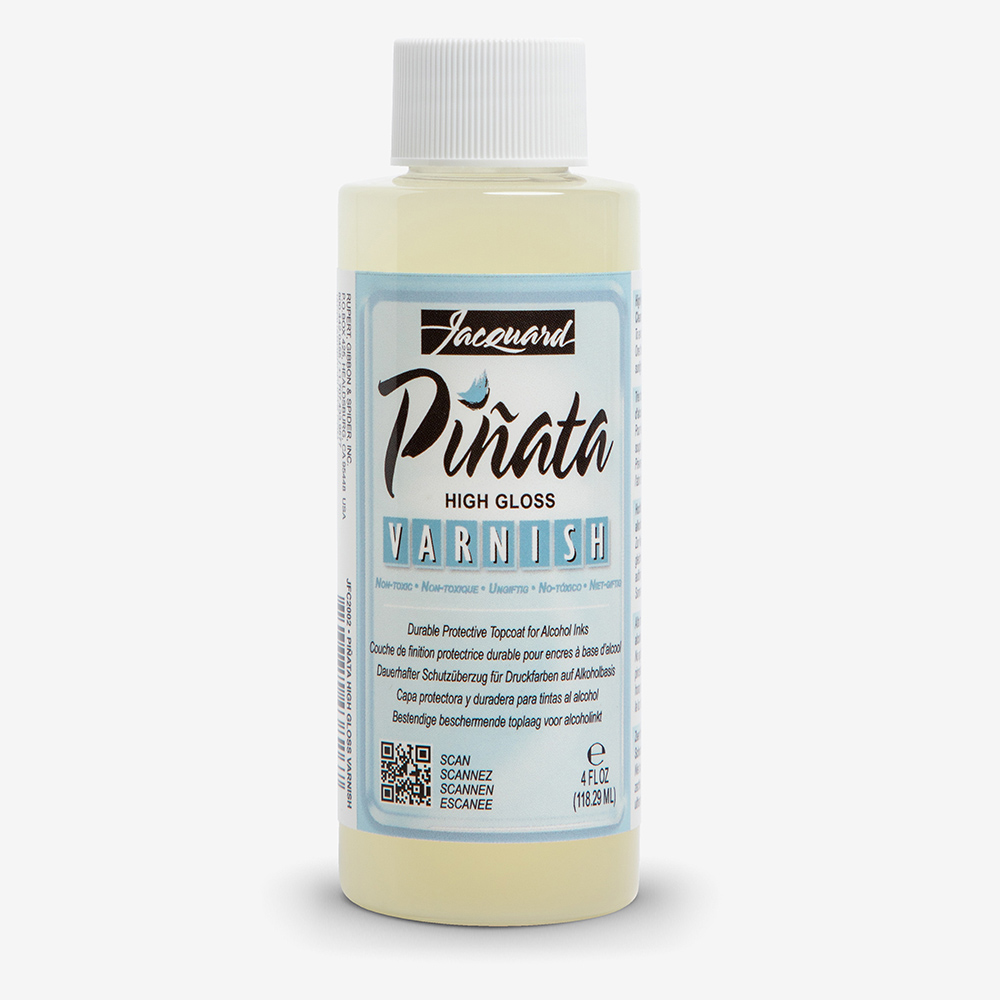 Jacquard : Pinata : Alcohol Ink : 4oz (118ml) : High Gloss Varnish ...