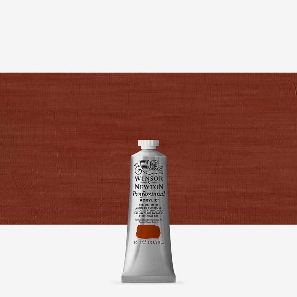 Winsor & Newton : Professional Acrylic Paint : 60ml : Red Iron Oxide ...