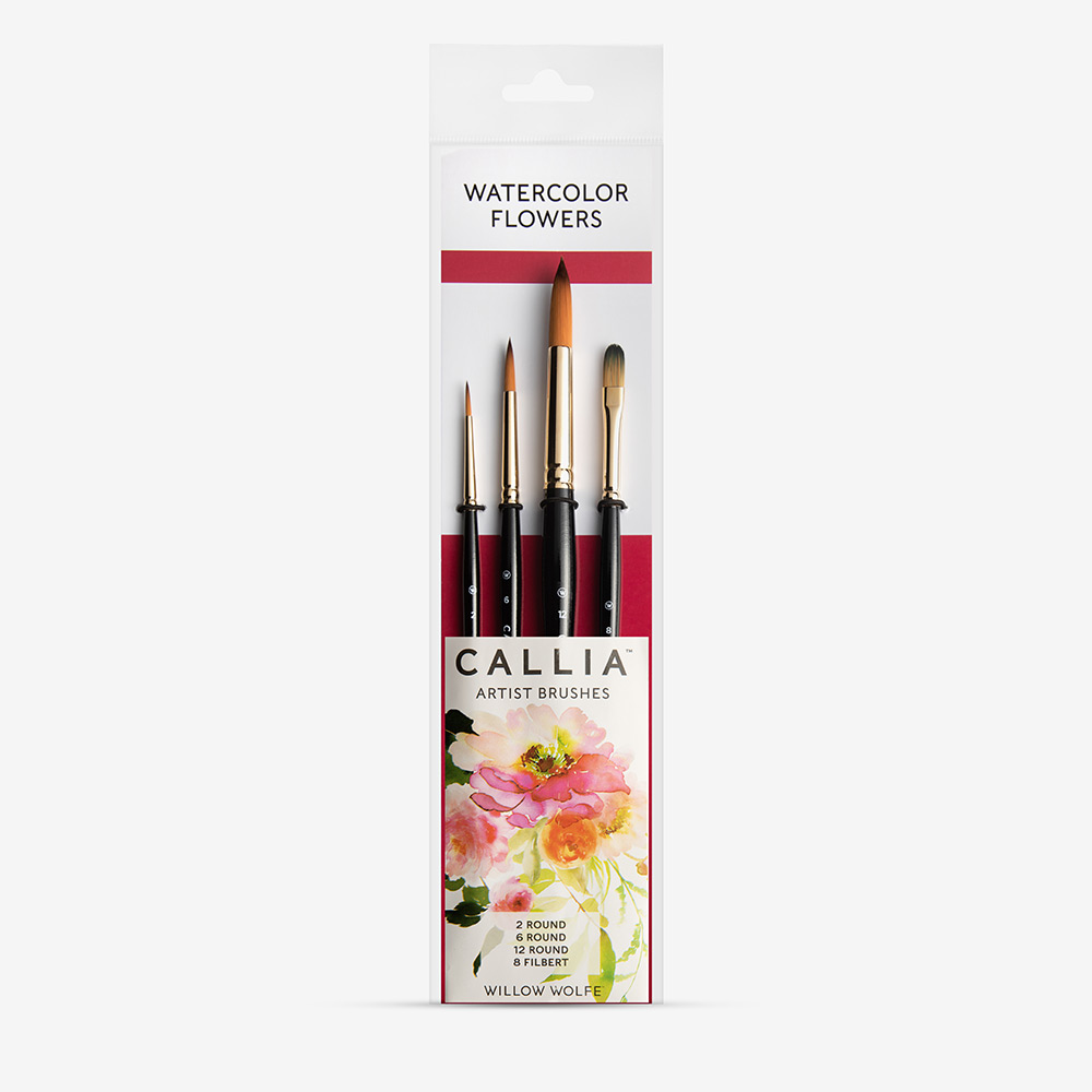 Willow Wolfe : Callia Brush : Series 900 : Watercolour : Flowers Set of ...