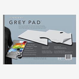 New Wave : Grey Pad Rectangular Disposable Paper Palette | Jackson's Art