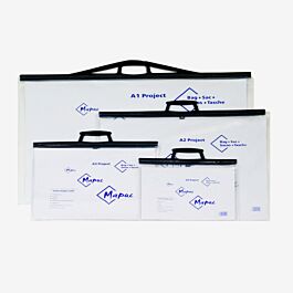 Mapac : A3+ Black Handle Polyholdall Project Bag 47 x 32cm | Jackson's Art