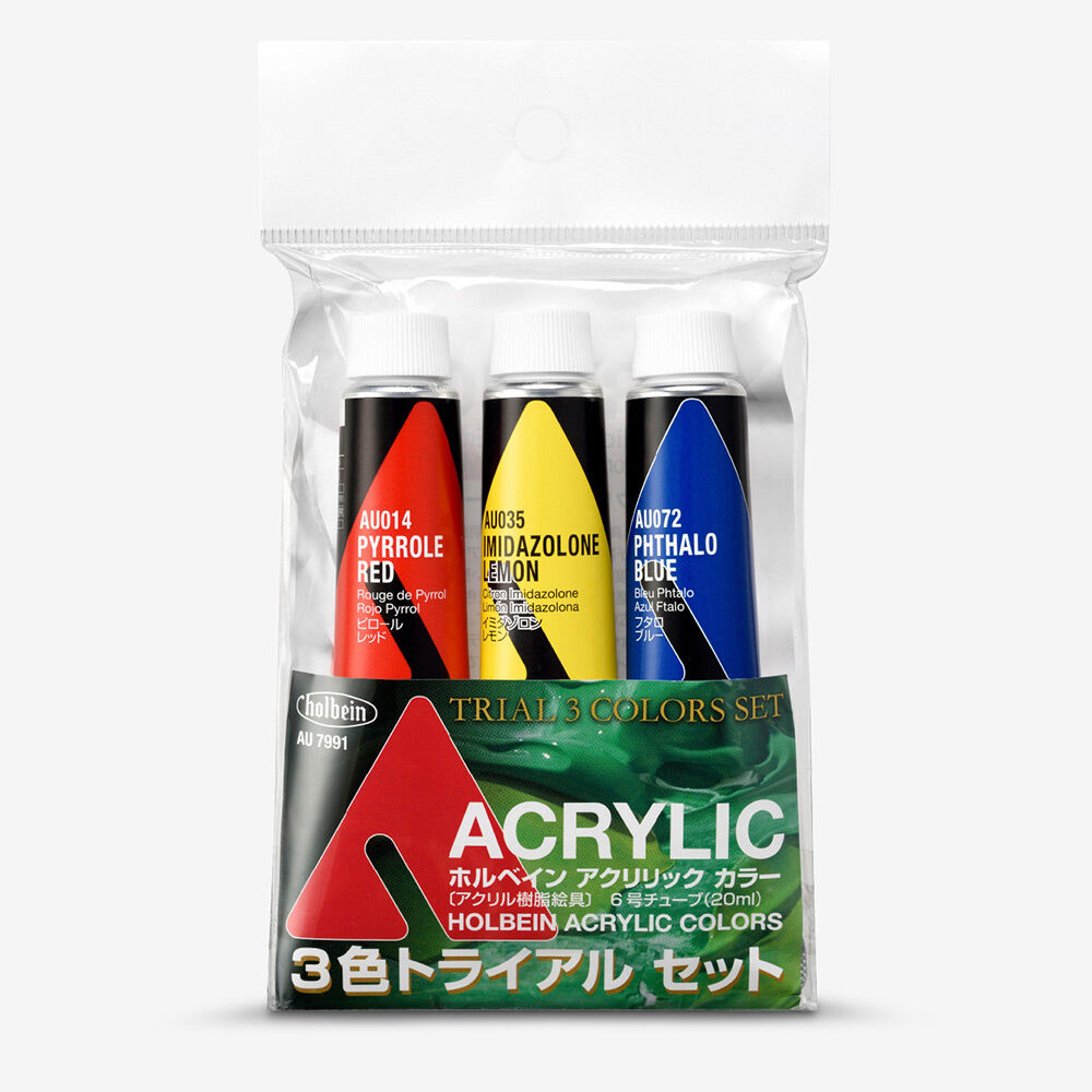 Holbein : Heavy Body : Acrylic Paint : 20ml : Sample Set of 3 | Jackson ...