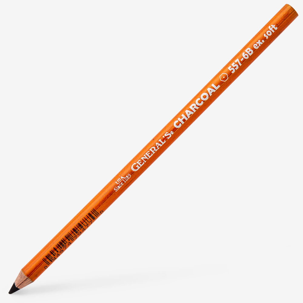 General Pencil Company : Charcoal Pencil : 6B Extra Soft | Jackson's Art