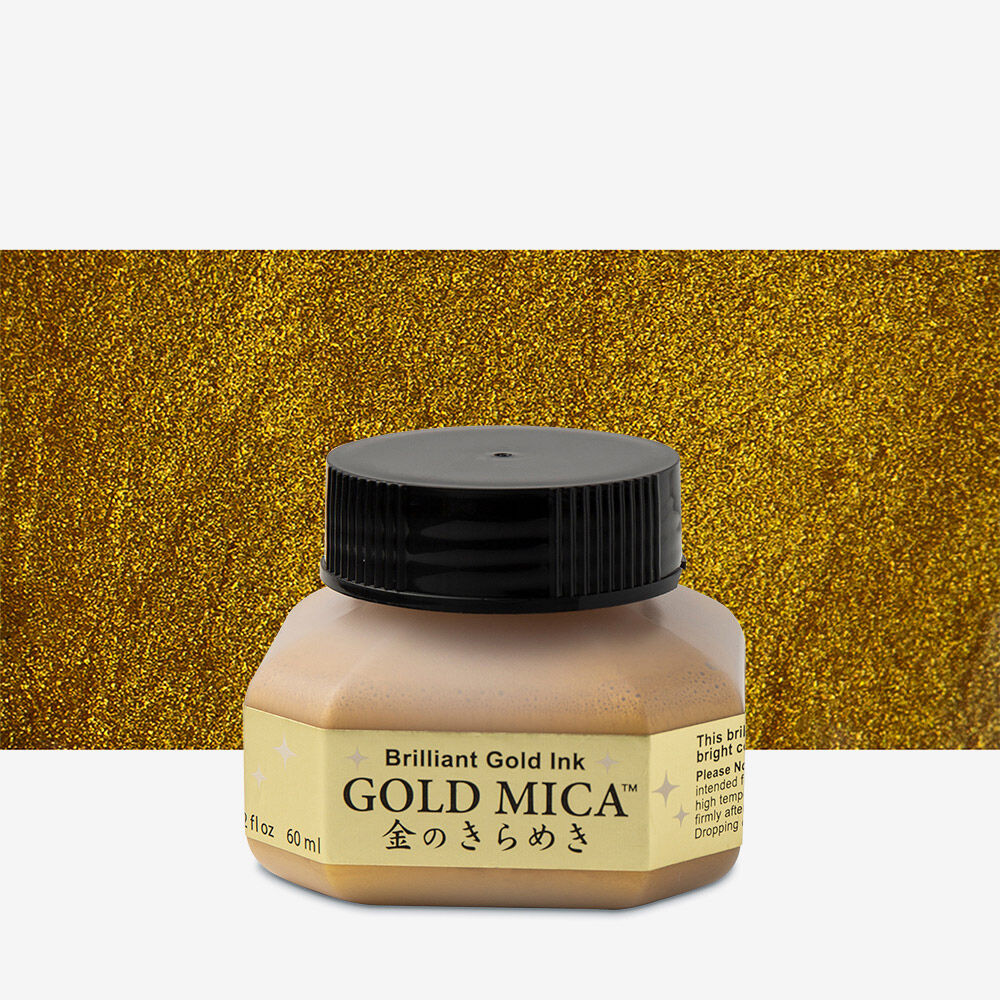 Kuretake : Gold Mica Ink : 60ml | Jackson's Art