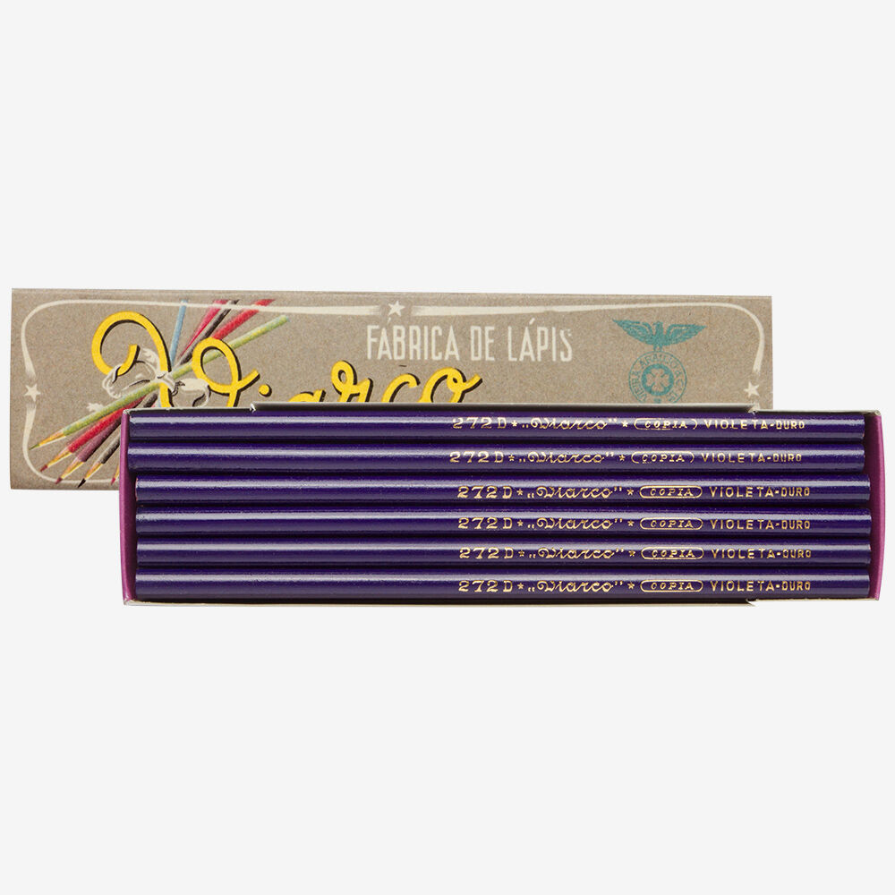 Viarco : Vintage Copying Pencil : Pack Of 12 HB : Violet | Jackson's Art