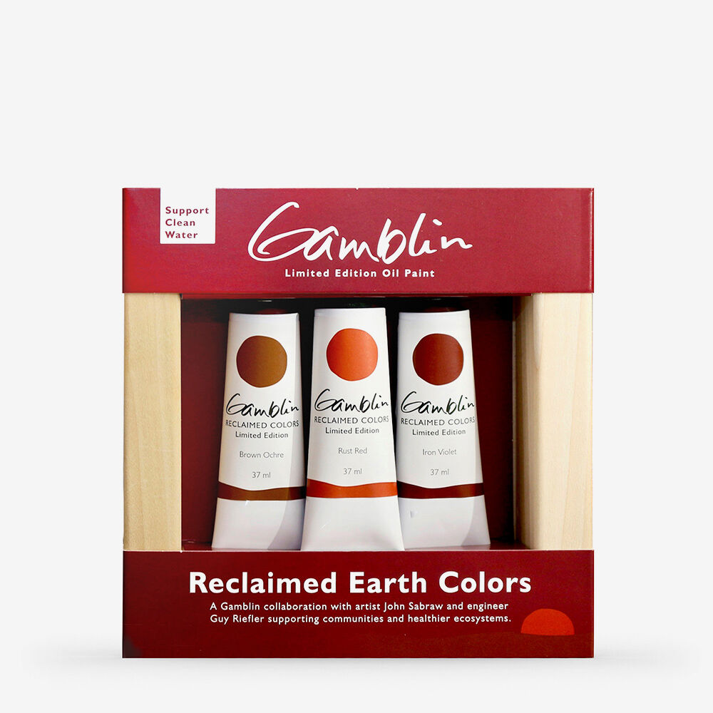 Gamblin : Artist Oil Paint : 37ml : Reclaimed Earth Colours : Set of 3 ...