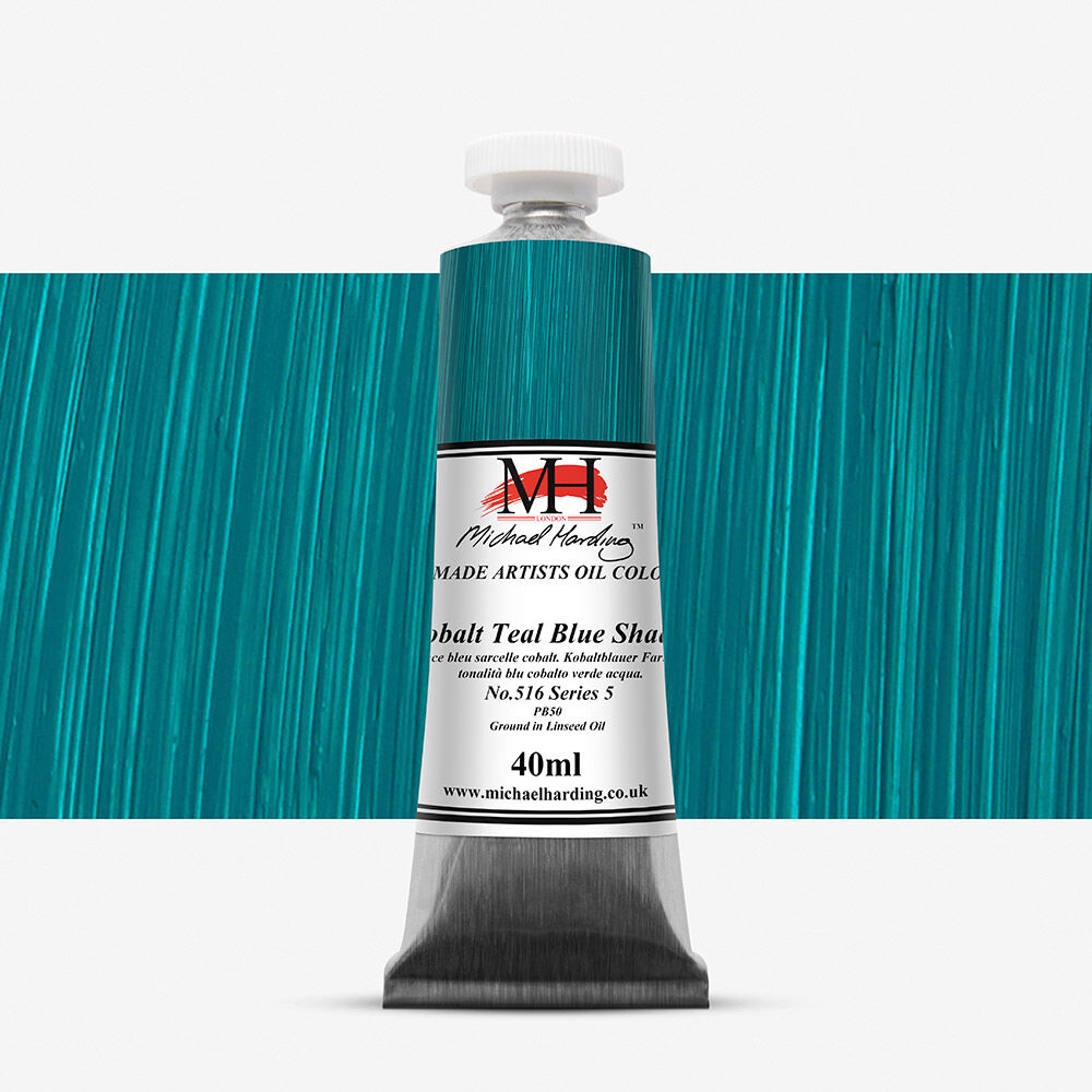 Michael Harding : Oil Paint : 40ml : Cobalt Teal Blue Shade | Jackson's Art