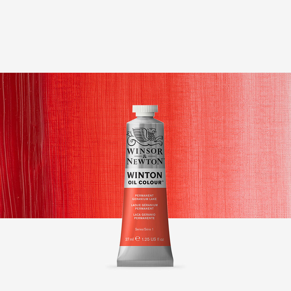 Winsor & Newton : Winton Oil Paint : 37ml : Permanent Geranium Lake ...