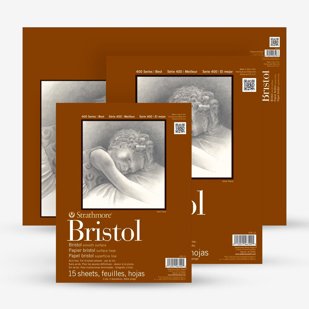 Strathmore 400 Series Bristol Paper Pads 2Ply | Jackson's Art